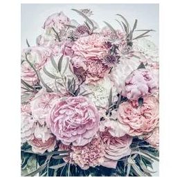Vliestapete Komar "Digitaldruck Vlies - Zestful - Größe 200 x 250 cm", rosa (rosa, rot, weiß), B:200m L:250m, Vlies, Tapeten, Wohnzimmer, Schlafzimmer