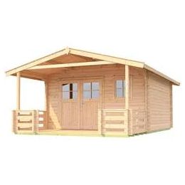 Gartenhaus Weka "111 B Gr.2, 28 mm, natur", beige (naturbelassen), Fußboden im Gartenhaus, ohne Rück- und Seitenwand, ohne Dacheindeckung, Gartenhäuser