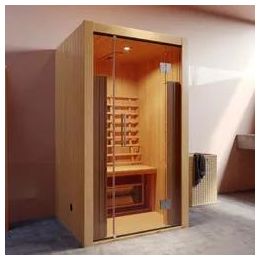 Infrarotkabine Weka "Hamina", beige (natur), externe Steuerung, (ohne Ofen), Saunen