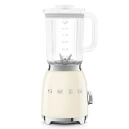 Smeg Standmixer 50's Style, Creme, Metall, Kunststoff, 1,5 L, 19.7x39.7x16.3 cm, abnehmbarer Mixbeh&auml;lter, rutschfeste F&uuml;&szlig;e, Smoothie-Funktion, Ice-Crush-Funktion, Nachf&uuml;ll&ouml;ffnung im Deckel, Sicherheitsschaltung, einfache Reinigung, verschiedene Geschwindigkeitsstufen, Pulse-Funktion, Messer aus Edelstahl, &Uuml;berhitzungsschutz, K&uuml;chenger&auml;te, Mixer