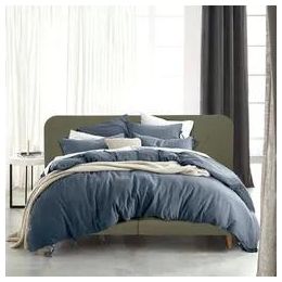 Boxspringbett Andas "Premium", grün (olive), Struktur fein, Liegefläche B/L: 200cm x 200cm, H2, Taschen-Federkernmatratze, Strukturstoff-Bezug (100% Polyester), Komplettbetten, Boxspringbett, Steppung mit Knopfheftung, inkl. Topper