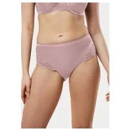 Maxislip Triumph "Ladyform Soft", Damen, Gr. 44, rosa (rosebloom), Microtouch, Obermaterial: 56% Polyamid, 32% Polyester, 12% Elasthan, leicht gl&auml;nzend, unifarben, k&ouml;rpernah, Unterhosen, mit Spitze, femininer Stil, glatt, elegant