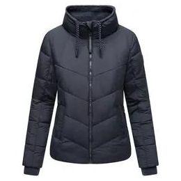 Steppjacke Navahoo "Liebesfee 14", Damen, Gr. S (36), blau (navy), Obermaterial: 100% Polyester. Futter: 100% Polyester. &Auml;rmelfutter: 100% Polyester. Wattierung: 100% Polyester, figurumspielend h&uuml;ftbedeckend, hoch geschlossener Ausschnitt, &Auml;rmel ohne &Auml;rmelschlitz Rippstrickb&uuml;ndchen, Jacken Steppjacke, gesteppte Damen &Uuml;bergangsjacke mit wattiertem Stehkragen