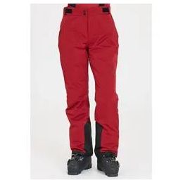 Skihose WHISTLER "YARRA", Damen, Gr. 42, EURO-Größen, rot, 94% Polyester, 6% Elasthan, mehrfarbig, lang, Hosen, mit wasserdichter 3-Lagen-Membran