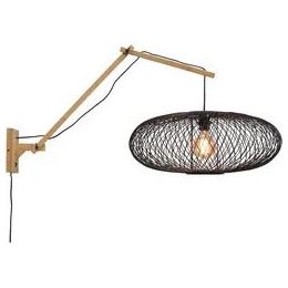 GOOD & MOJO Wandleuchte "Cango", schwarz, Ø 60cm H: 70cm, Leuchten