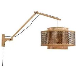 GOOD & MOJO Wandleuchte "Bhutan", beige (natur), Ø 50cm H: 70cm, Leuchten