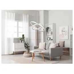NOWA LED-Hängeleuchte "MARY", silber (silberfarben), 1, Ø 59,5cm H: 120cm, 1 Stk., Leuchten, Pendelleuchte, Hängelampe, Kristalle, Esstisch, Wohnbereich