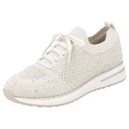 Slip-On Sneaker Remonte, Damen, Gr. 42, beige (hellbeige), Textil, Schuhe, Freizeitschuh, Halbschuh, Slipper mit kleinen Strass-Steinchen