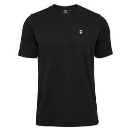 T-Shirt Hummel "HMLPULSE T-SHIRT", Herren, Gr. M (48/50), schwarz, Obermaterial: 100% Baumwolle, normal, Rundhals, Shirts