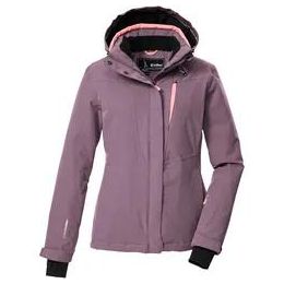Skijacke Killtec "KSW 25 WMN SKI JCKT", Damen, Gr. 42, violett, Obermaterial: 100% Polyester;Futter: 100% Polyester;F&uuml;llung: 100% Polyester, Jacken Skijacke, Atmungsaktive, wasserdichte Skijacke mit abnehmbarer Kapuze