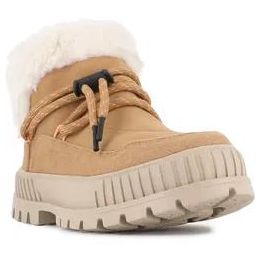 Winterboots Palladium "PALLASHOCK LO HIVER", Damen, Gr. 42, braun (irish braun), Leder, Schuhe, Winterschuhe, Winterstiefel, Snowboots, wasserabweisend & gefüttert