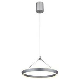 Globo LIGHTING LED Pendelleuchte "FERRA", grau matt, Leuchten, Hängelampe/Hängeleuchte/Wohnzimmer/Esstisch/elegant