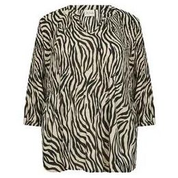 Blusentop WASABI CONCEPT "Wasabi Concept Shirt WA-LIONA", Damen, Gr. XXL, 9999c schwarz combi, Obermaterial: 100% Polyester, Blusen