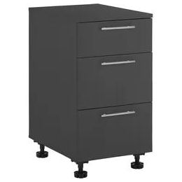 Mehrzweckschrank-Set LAUNDREEZY "Laundreezy, Unterschrank BxHxT 50x92x68 cm", anthrazit matt, B:50cm H:92cm T:68cm, Holzwerkstoff, Kastenmöbel-Sets, Breite 50cm, Softclose, SK-Böden bis zu 3kg
