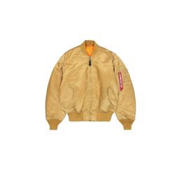 Alpha Industries Jacke 'MA-1 Heritage' Herren Gr&ouml;&szlig;e M gold / orange / rot Winterjacke