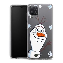 DeinDesign Galaxy A12 Handy Silikon H&uuml;lle Case transparent Handyh&uuml;lle Frozen Olaf Disney Frozen 2 Silikon Case