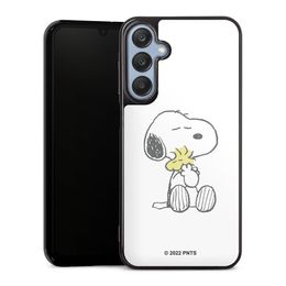 DeinDesign Galaxy A25 5G Handy Silikon H&uuml;lle Case schwarz Handyh&uuml;lle Snoopy Love Peanuts
