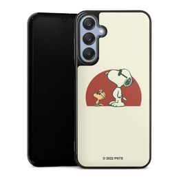 DeinDesign Galaxy A25 5G Handy Silikon H&uuml;lle Case schwarz Handyh&uuml;lle Snoopy Official Licensed Product Kindheit