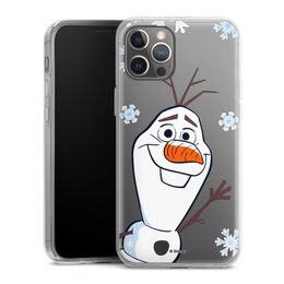 DeinDesign iPhone 12 Pro Max Handy Silikon H&uuml;lle Case transparent Handyh&uuml;lle Disney Frozen 2 Frozen Olaf Silikon Case