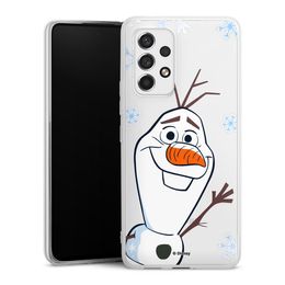 DeinDesign Galaxy A53 5G Handy Silikon H&uuml;lle Case transparent Handyh&uuml;lle Frozen Olaf Disney Frozen 2 Silikon Case