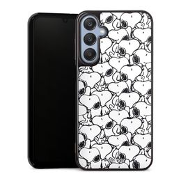 DeinDesign Galaxy A25 5G Handy Silikon H&uuml;lle Case schwarz Handyh&uuml;lle Peanuts Snoopy Muster