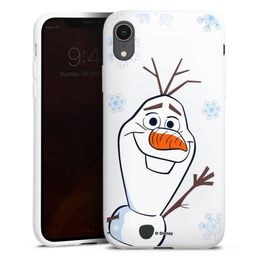 DeinDesign iPhone Xr Handy Silikon H&uuml;lle Case wei&szlig; Handyh&uuml;lle Disney Frozen 2 Frozen Olaf Silikon Case