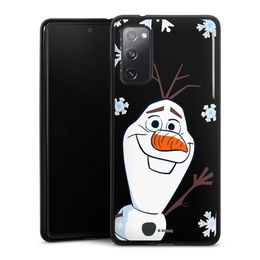DeinDesign Galaxy S20 FE Handy Silikon H&uuml;lle Case schwarz Handyh&uuml;lle Frozen Olaf Disney Frozen 2