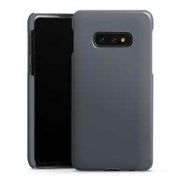 DeinDesign Galaxy S10e Handy Premium Case Smartphone Handyhülle Schutzhülle glänzend Anthracite Grey Unicoloured Premium Case