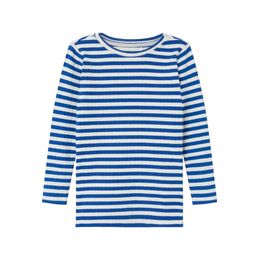 name it Shirt 'Suraja' Mädchen Größe 86 blau / weiß