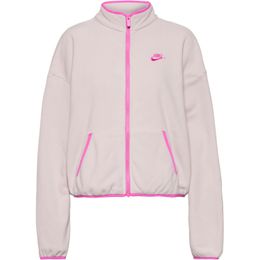 Nike Club Fleece Fleecejacke Damen - rosa - Gr. L