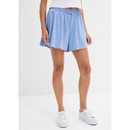 bonprix Schlupf-Shorts im Tennis-Look, blau, Gr.44/46 (L), Modische Schlupf-Shorts im Tennislook