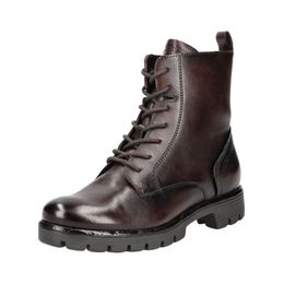 Schnürstiefelette Ara "Ara Stiefelette Leder", Damen, Gr. 38, cacao, Leder, Schuhe