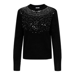Jacqueline de Yong JDY Pullover 'JDYAMINA' Damen Gr&ouml;&szlig;e XS schwarz / silber