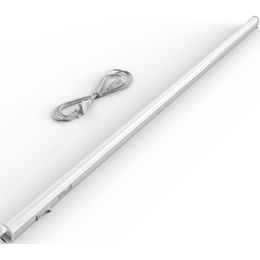 Briloner Leuchten LED Unterbauleuchte "2379106 TOOK", silber (chrom, matt), Leuchten, LED Lichtleiste, 87,3x2,2x3cm, Weiß, 10W, Küche, Schrank, Küchenlampe