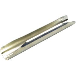 Verbinder Liedeco, grau (chromfarben), L:12cm, Gardinenstangenhalterungen, Rohrverbinder für Rohre Ø 20 mm