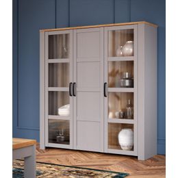 Highboard FORTE "Bohol", grau (eichefarben, grau), B:151,1cm H:160,6cm T:42cm, Sideboards, Breite 151 cm