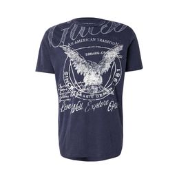 Guess T-Shirt 'LIVE WELL' Herren Gr&ouml;&szlig;e XXL navy / wei&szlig;