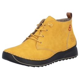 Schnürboots Rieker, Damen, Gr. 39, gelb, Lederimitat, Schuhe, in aktueller Trendfarbe, Topseller