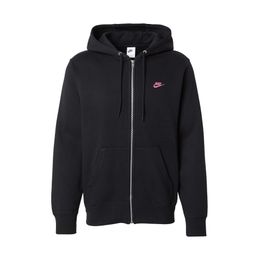 Nike Sportswear Sweatjacke 'CLUB' Herren Gr&ouml;&szlig;e XXL rosa / schwarz