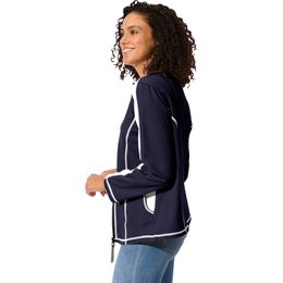 WITT Damen Shirtjacke, marine-ecru, Gr&ouml;&szlig;e 36