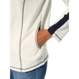 WITT Damen Shirtjacke, ecru-marine, Gr&ouml;&szlig;e 44