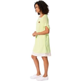 WITT Damen Webkleid in pflegeleichter Qualit&auml;t, pistazie-ecru, Gr&ouml;&szlig;e 54