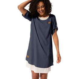 WITT Damen Webkleid in pflegeleichter Qualit&auml;t, marine-ecru, Gr&ouml;&szlig;e 48