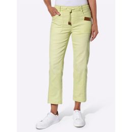 WITT Damen 7/8-Jeans mit bequemem Schlupfbund, pistazie, Gr&ouml;&szlig;e 52