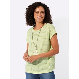 Heine Damen Print-Shirt, Gr&uuml;n, Gr. 36, T-Shirts, 100% Baumwolle
