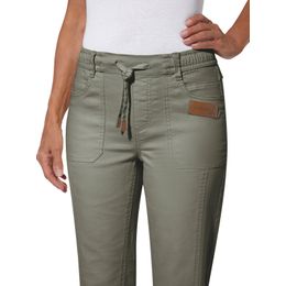 WITT Damen 7/8-Jeans mit bequemem Schlupfbund, khaki, Gr&ouml;&szlig;e 52