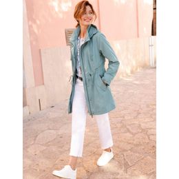 WITT Damen Longjacke mit 1 knöpfbaren Innentasch, jade, Größe 38