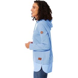 WITT Damen Kapuzensweatshirt, himmelblau, Gr&ouml;&szlig;e 52