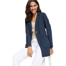 WITT Damen Jerseyblazer in Longform, dunkelblau, Gr&ouml;&szlig;e 50