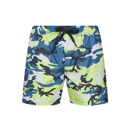 Replay Badeshorts Herren Gr&ouml;&szlig;e XXL gelb / petrol / schwarz / wei&szlig;